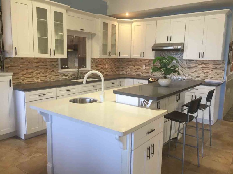 Snow White (YMS043) - quartz countertops - Yomi Stone