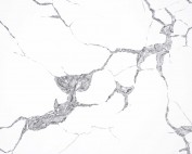 Invisible White Quartz Slabs (YMQ212) - quartz countertops - Yomi Stone