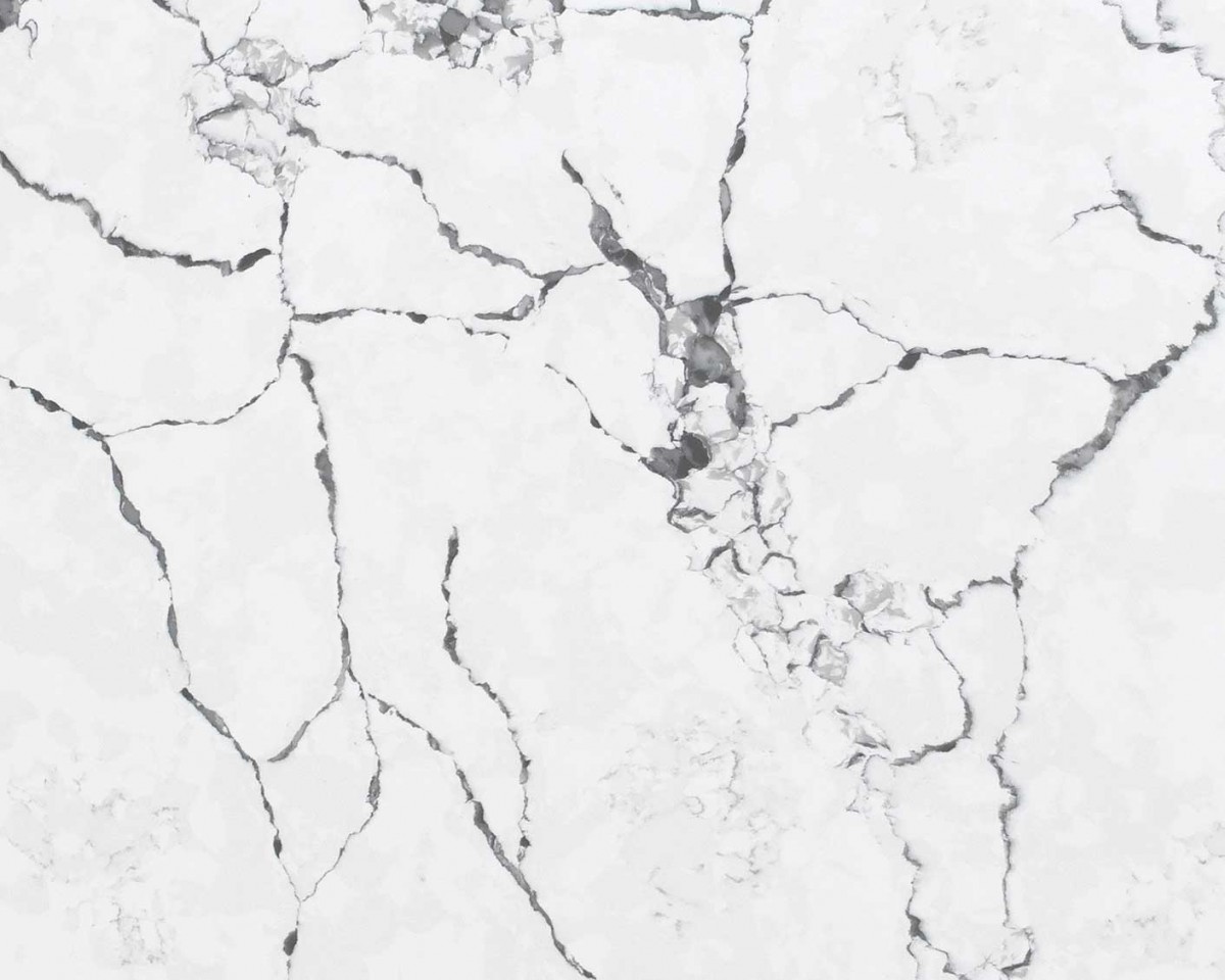 Invisible White Quartz Slabs (YMQ212) - quartz countertops - Yomi Stone