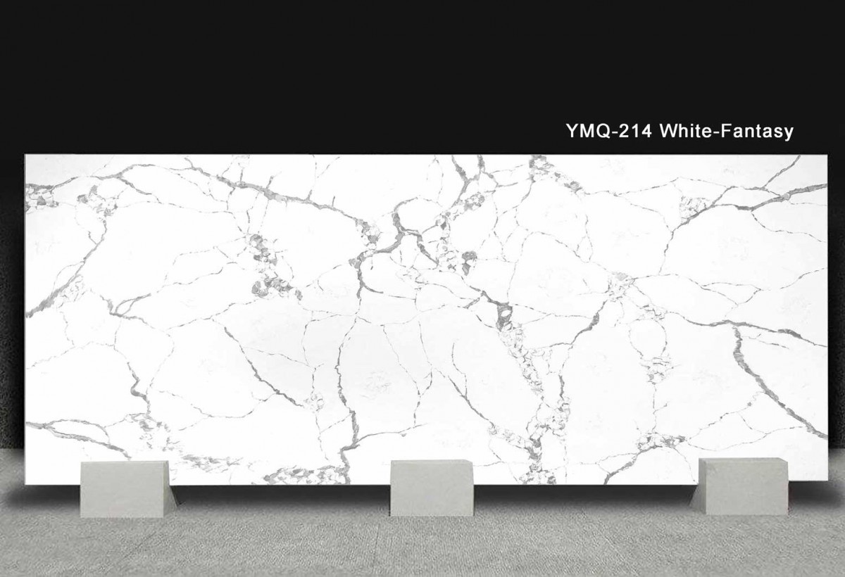 Calacatta Tree Quartz Slabs (YMQ218) - quartz countertops - Yomi Stone