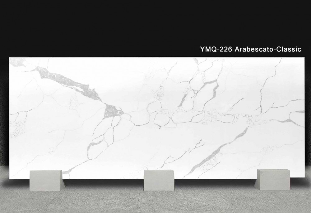 Venus Grey Quartz Slabs (YMQ232) - quartz countertops - Yomi Stone