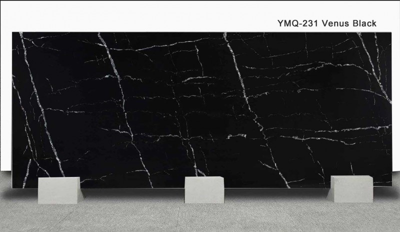 Invisible White Quartz Slabs (YMQ212) - quartz countertops - Yomi Stone