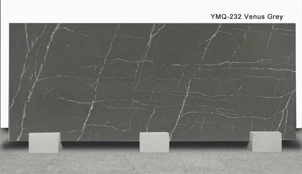 Calacatta Tree Quartz Slabs (YMQ218) - quartz countertops - Yomi Stone