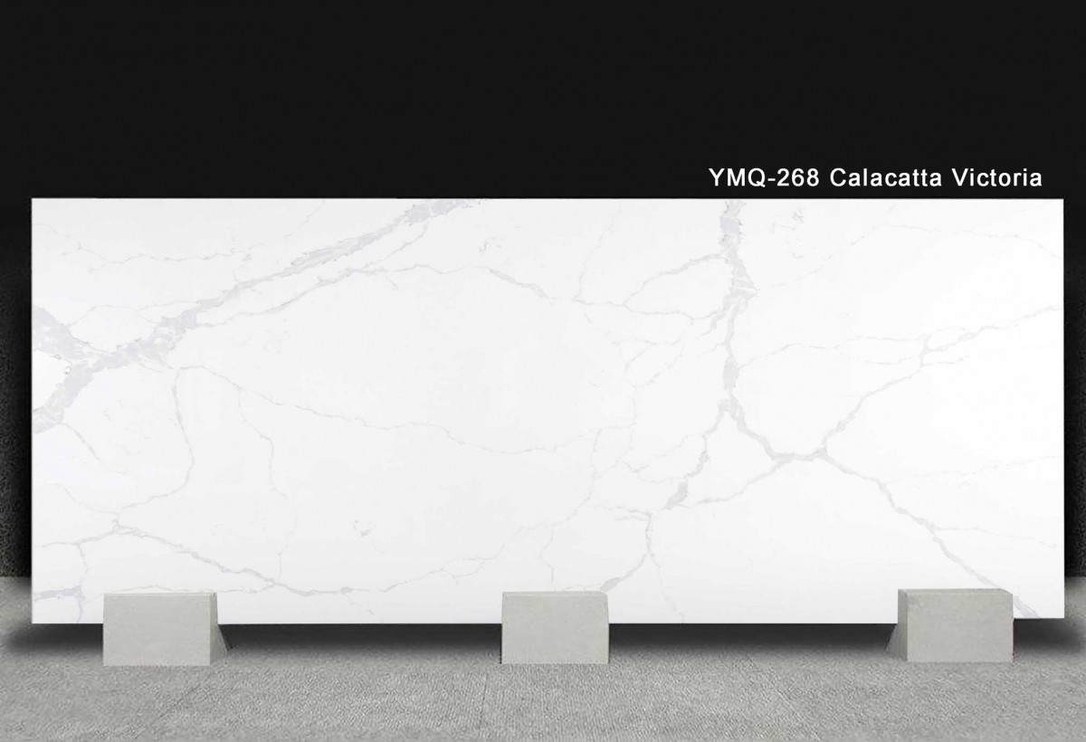 Calacatta Greece Quartz Slabs (YMQ227) - quartz countertops - Yomi Stone
