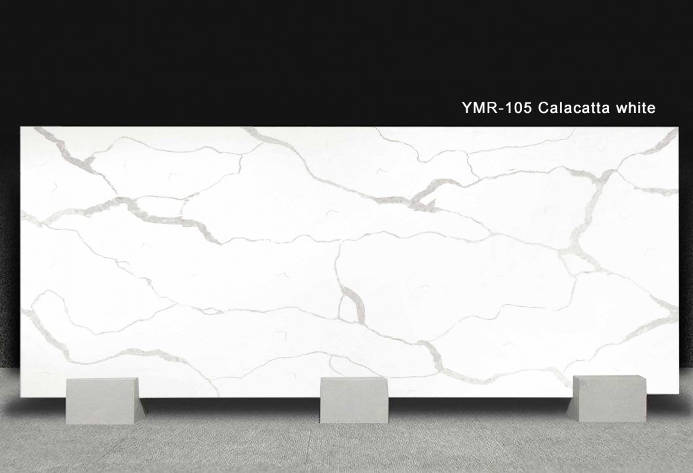 Venus White Quartz Slabs (YMQ230) - quartz countertops - Yomi Stone