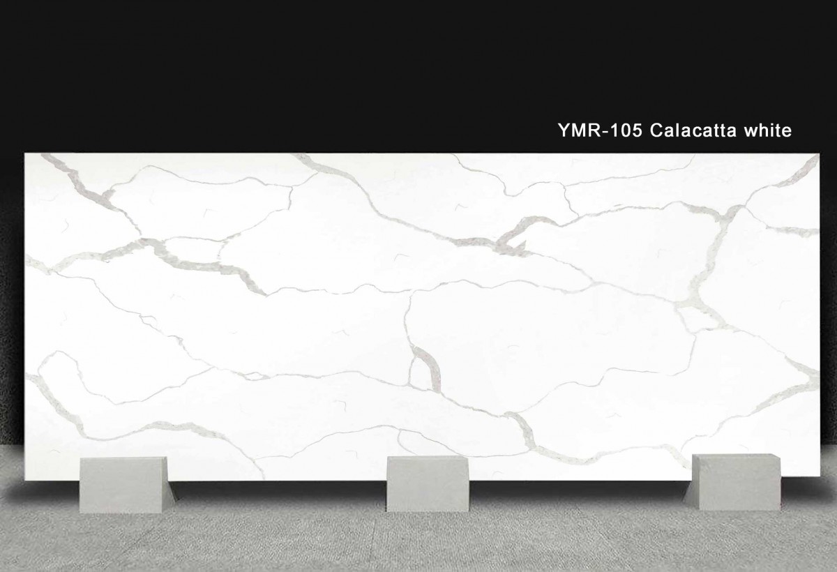 Calacatta Victoria Quartz Slabs (YMQ268) - quartz countertops - Yomi Stone