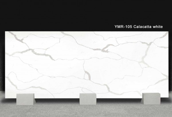 Calacatta Tree Quartz Slabs (YMQ218) - quartz countertops - Yomi Stone