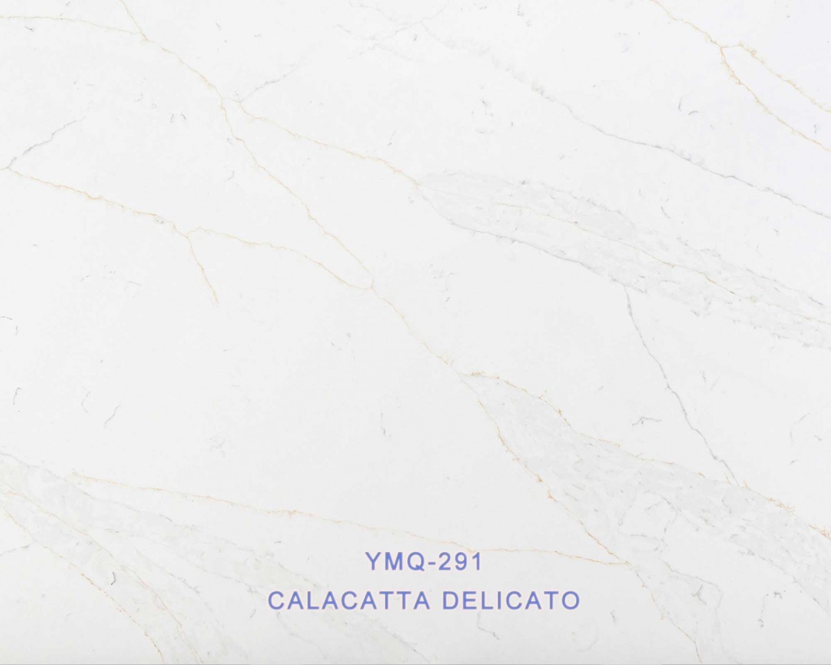 Calacatta Delicato (YMQ-291) - quartz countertops - Yomi Stone