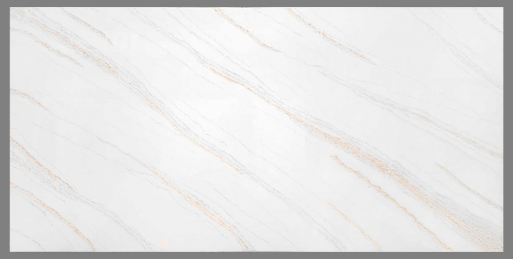Invisible White Quartz Slabs (YMQ212) - quartz countertops - Yomi Stone