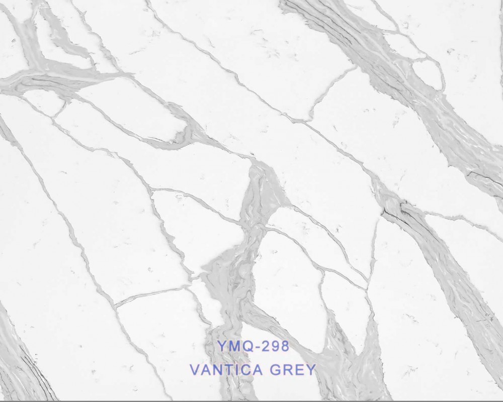 Venus Grey Quartz Slabs (YMQ232) - quartz countertops - Yomi Stone